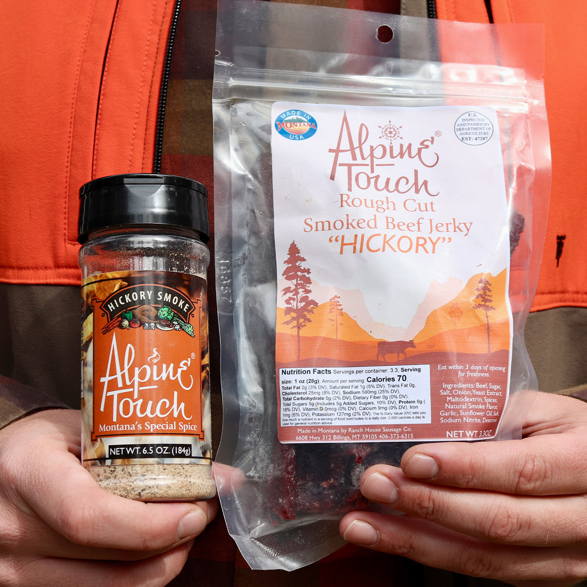 Alpine Touch Rough Cut Jerky - Hickory – Alpine Touch - "Montana's ...